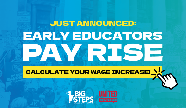 Early Educators Pay Rise – United Workers Union